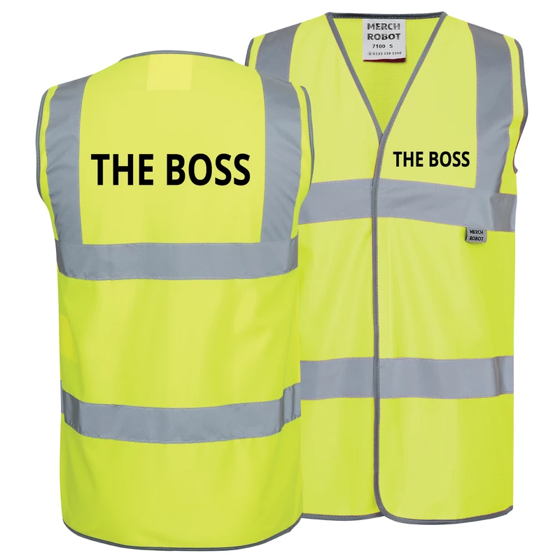 Printed The Boss Safety Vest